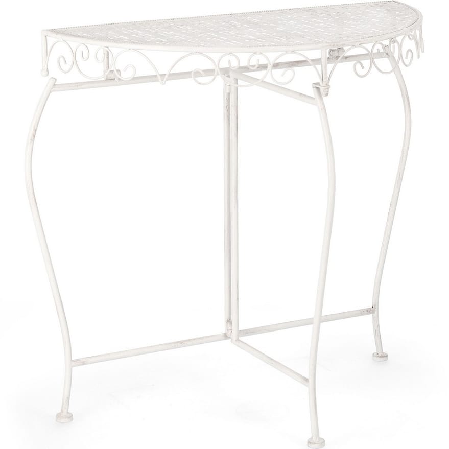 Garten-Konsole Emily weiss 75x36 | Garten Couchtische und ...